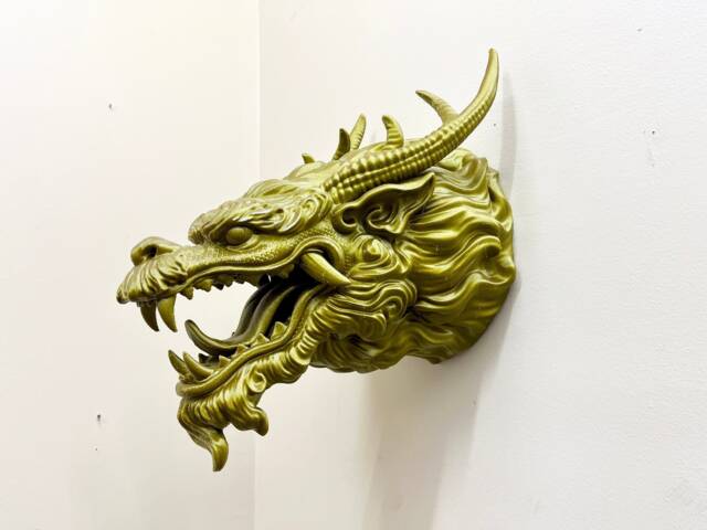 xl Maned Celestial Dragon Head Wall Art Mount - 3D Printed Bust by Etsy ...