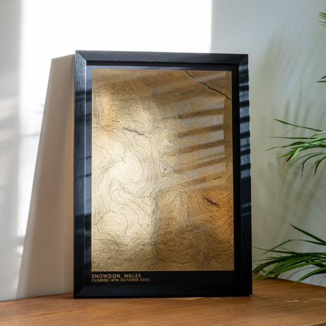 Foil Topographic Map Print Custom Metallic Contour Art by Etsy ...
