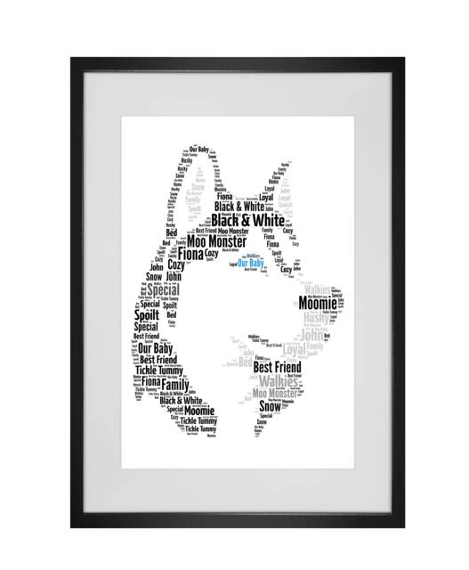 Personalised Husky Dog Word Art Print - Any Breed Of Dog Can Be Made by ...
