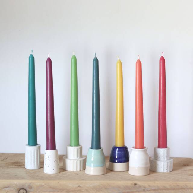 Pastel Beeswax Dinner Candles Spring & Summer Collection, All Natural ...