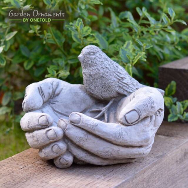 Hand Cast Stone Bird in Bath Feeder - Best Quality Highly Detailed ...