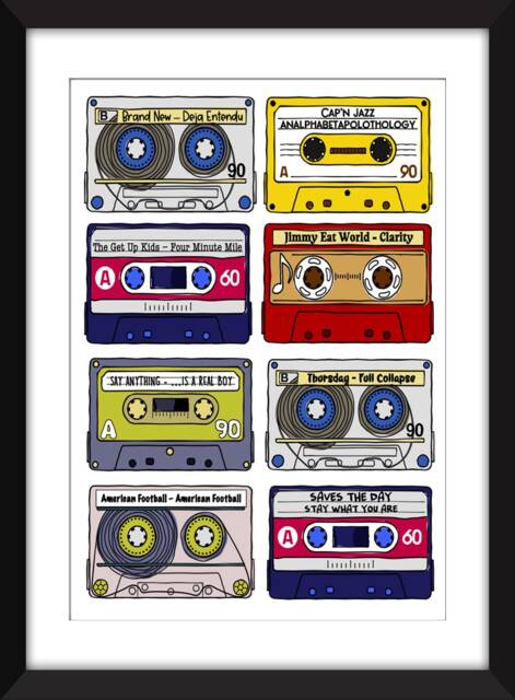 Classic Emo Albums - Unframed Print Ideal Gift For Music Fans by Etsy ...