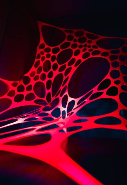 Uv Pink/Red Blacklight Stretch Decoration, Ceiling & Wall Canopy ...