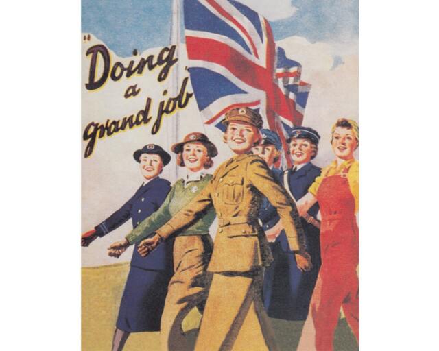 World War Propaganda Doing A Grand Job Vintage Advertising Enamel Metal ...