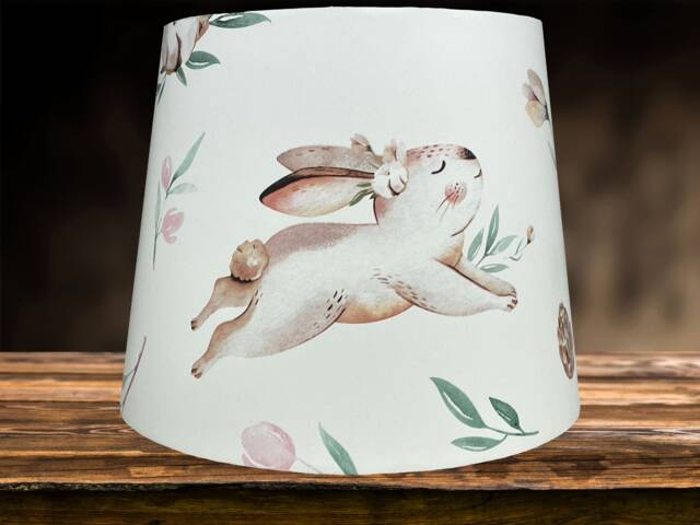 Bunny Rabbit Table Lamp Shade Or Ceiling Light Girls Woodland Animal ...
