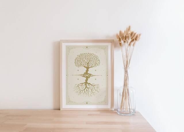 Tree Tarot Card Poster/Print Nature Boho Spiritual Fortune Telling ...