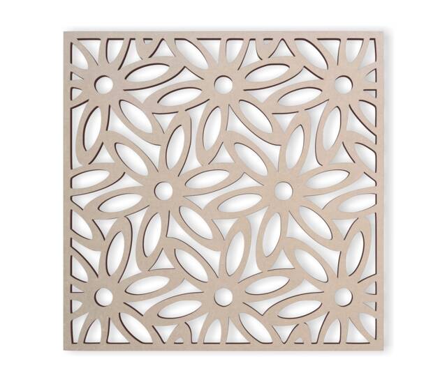 Wood Flower Panel Lattice - Mandala Wall Art For Home Decor, Panels ...