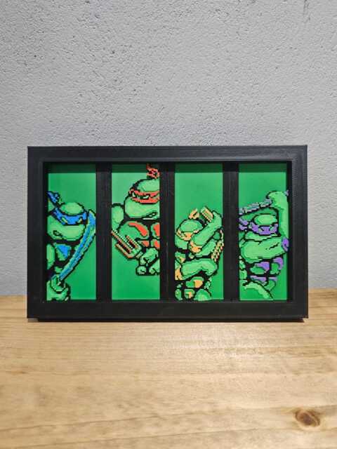 Tmnt Fan Art Glow in The Dark Wall Decor/Teenage Turtles/Turtles/Ninja ...