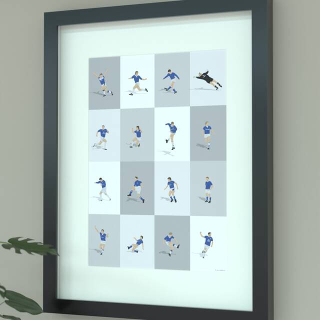 Everton Legends Poster - Goodison Park Icons Print Toffees History Wall ...