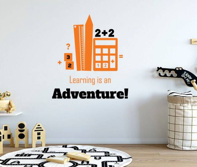 Mathematics Decal, School Wall Math Classroom Decor, Science Vinyl ...