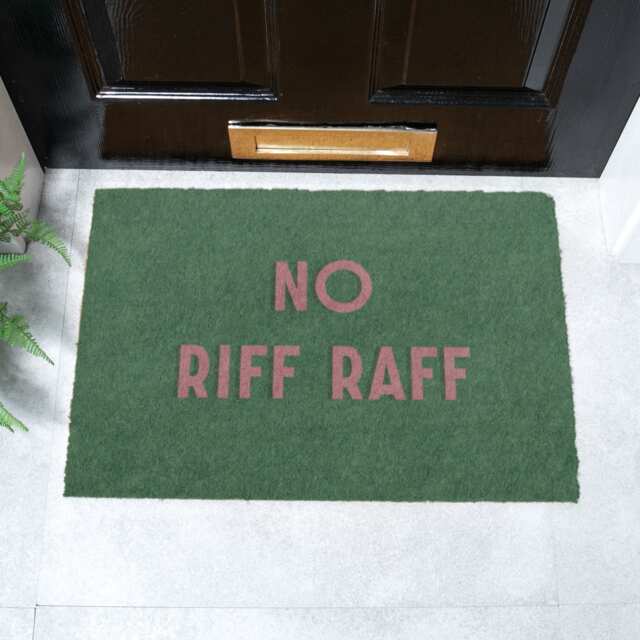 No Riff Raff Coir Doormat Home Decor - Welcome Anniversary Gift ...
