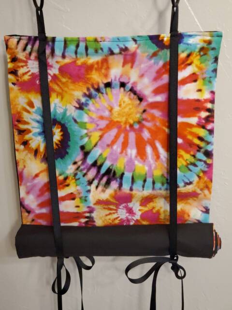Classroom Door Window Curtain Roll Up Multi Color Tye Dye Retro by Etsy ...