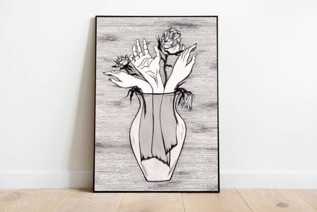 Vase Of Applause - High Quality Art Print By Carson Robertson Original ...