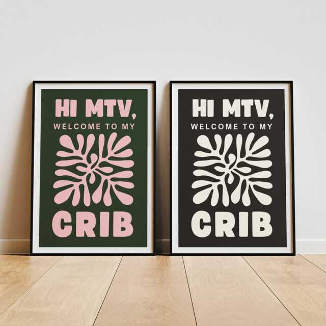 Mtv Cribs - Abstract Flower Print Pop Culture Wall Art, Posters For ...