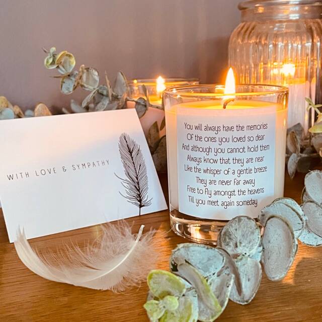 In Loving Memory Memorial Candle - Sympathy Gift by Etsy | uFurnish.com