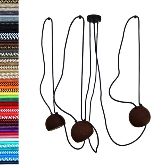 1-5 Ports Pendant Rusty Metal Luna Lamp, Industrial Chandelier With ...