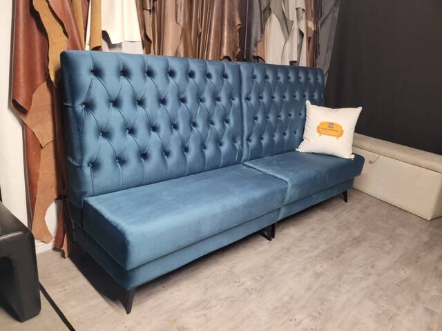 High Backed Dining & Kitchen Bench, Chesterfield Banquette, Benches ...