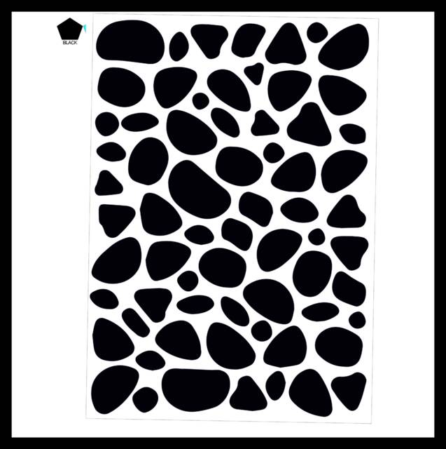 130 Black Matte Dalmatian Spot Vinyl Wall Decal Stickers - Polka Dots ...