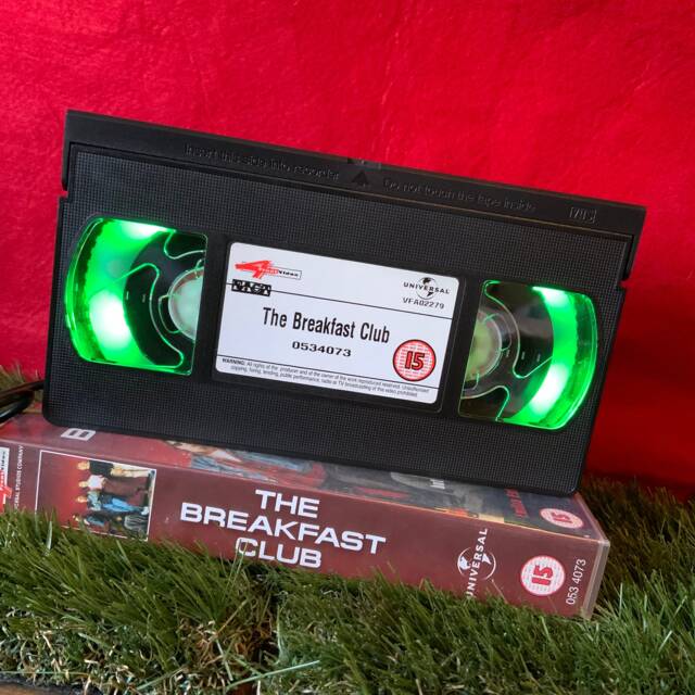 Retro Vhs The Breakfast Club Original Night Light Table Lamp. 90S Tv ...