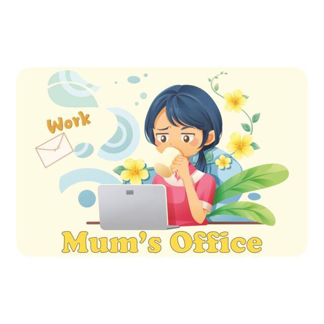 Mums Office/Bedroom Door Sign Personalised For You - Any Name Plaque ...