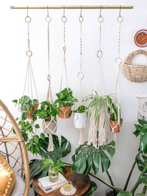 Plant Hanger Extension, Macrame Extender For High Ceiling, Hanging ...