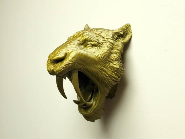 Smilodon Head Wall Art Mount - 3D Printed Bust by Etsy | uFurnish.com
