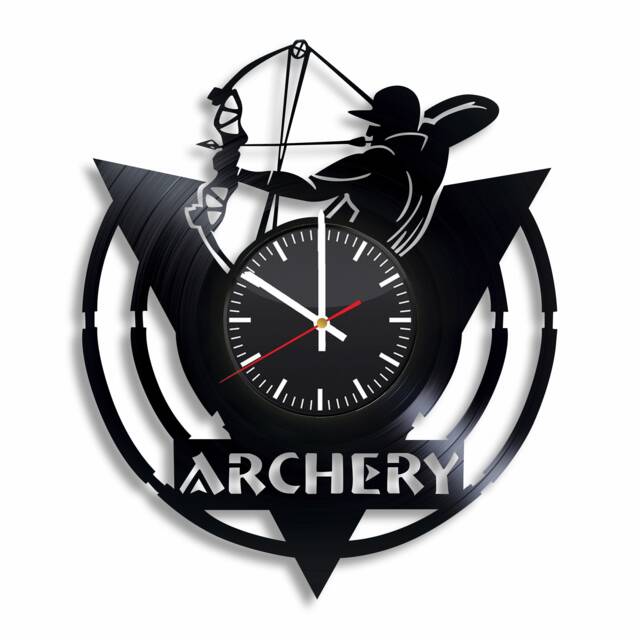 Hit The Mark Archery-Themed Vinyl Clock For Precision Sports ...