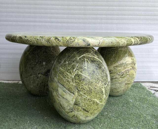 Distorted Egg Shaped Globe Coffee Table- Marble Table - Sphere Design ...