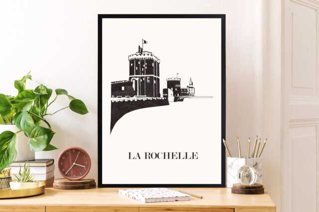 La Rochelle, Original Map, Unique Graphics, High Quality Design by Etsy ...