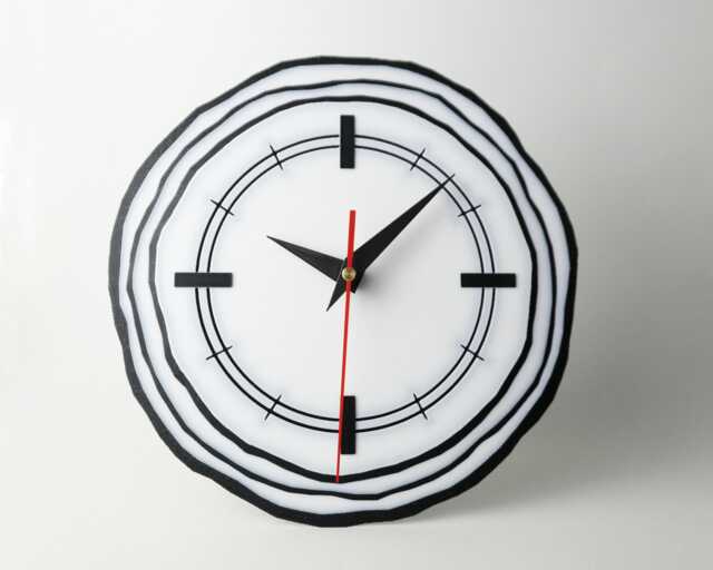 Unique Abstract Wall Clock - Hand-Drawn Style Decorative Clock For ...