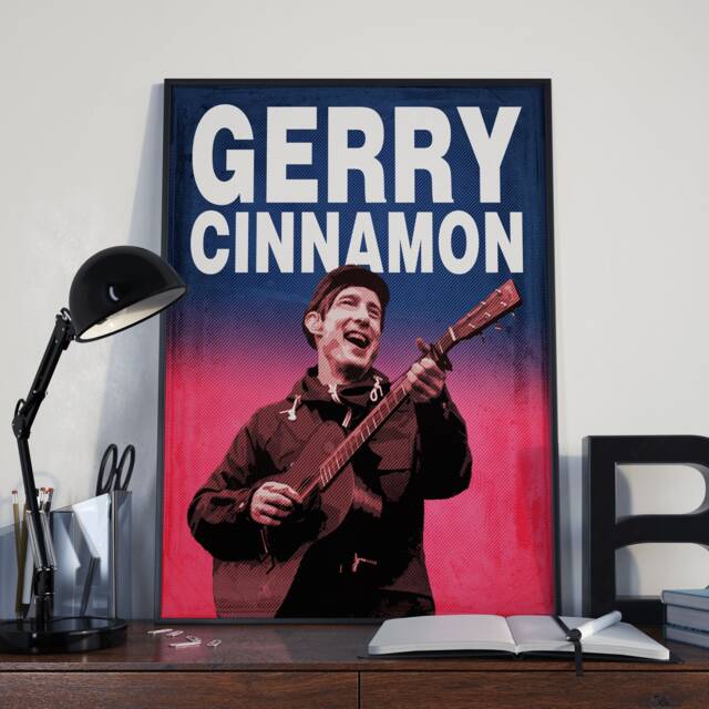 Gerry Cinnamon Duo Tone Gradient Poster - Gerry Cinnamon Art Music ...