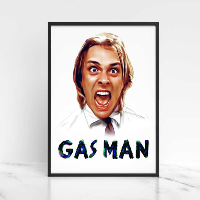 Bottom Quote Poster, Gas Man A4 Print, High Quality Wall Art, Rik ...
