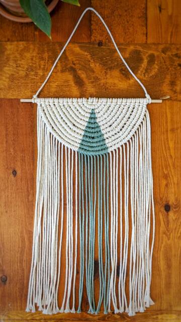 Boho Wall Hanging, Macrame Mint, Art, Tassels by Etsy | ufurnish.com