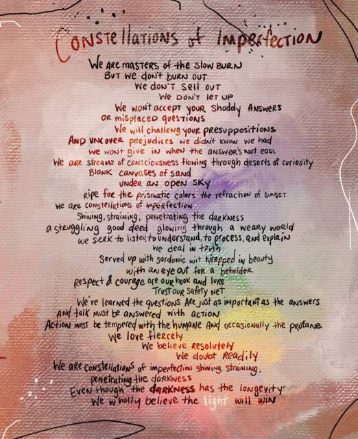 Constellations Of Imperfection Poem Print by Etsy | ufurnish.com
