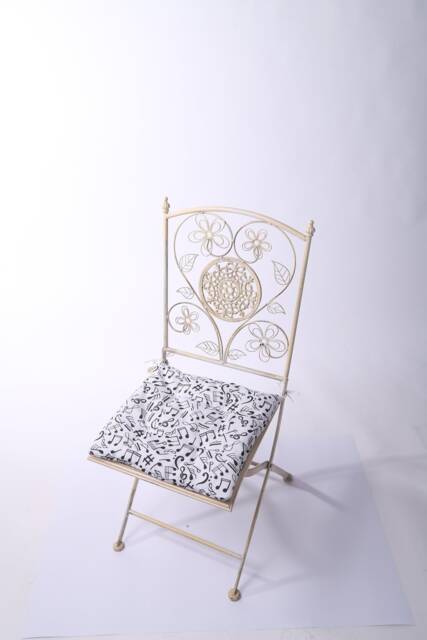 Black White Chair Cover, Music Notes Seat Pad, Studio Decor, Teacher ...
