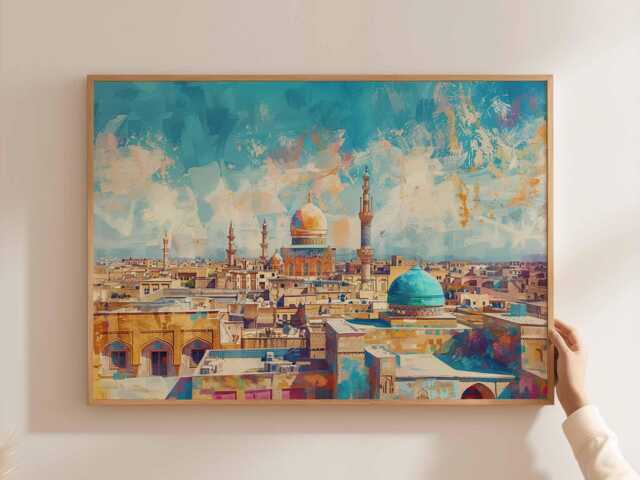 Baghdad Poster Iraq Travel Art Print, Middle East Decor by Etsy ...