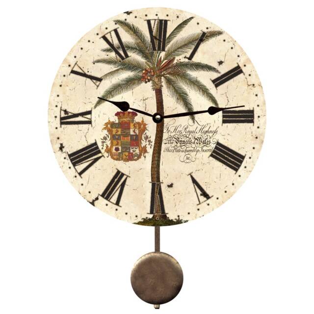 Rustic Palm Tree Pendulum Clock by Etsy | ufurnish.com