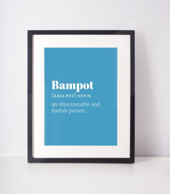 Bampot Unframed Print Scots Room Art Decor Home Minimalist Colour ...