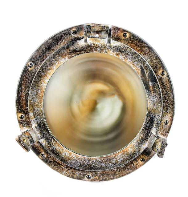 Handmade Vintage Porthole Mirrors Wall Nautical Decor Antique Brown ...