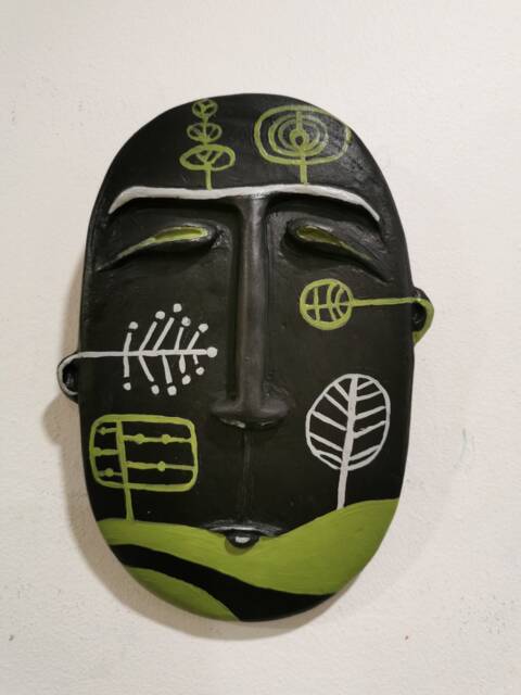 Tree Face/Wall Art/Sculpted Face/Relief Art/Sculpture Art/Wall Tile ...