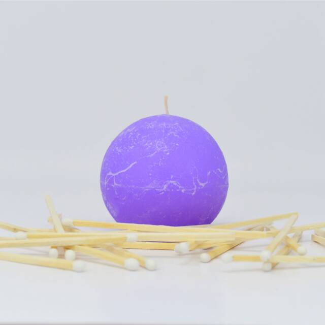 Rustic Sphere Candle Lightly Scented Ball Candle, 6cm by Etsy ...