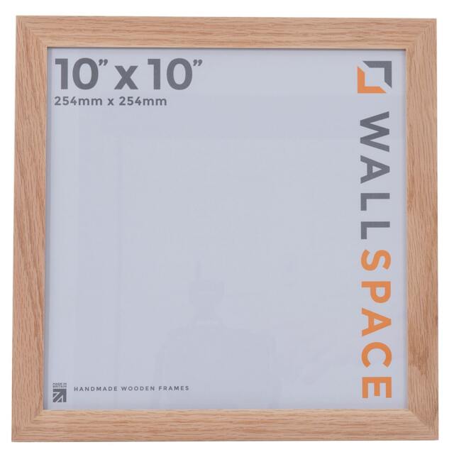 10X10 Oak Frame - Square Picture Frames Inches - 25cm X 25cm- Real ...