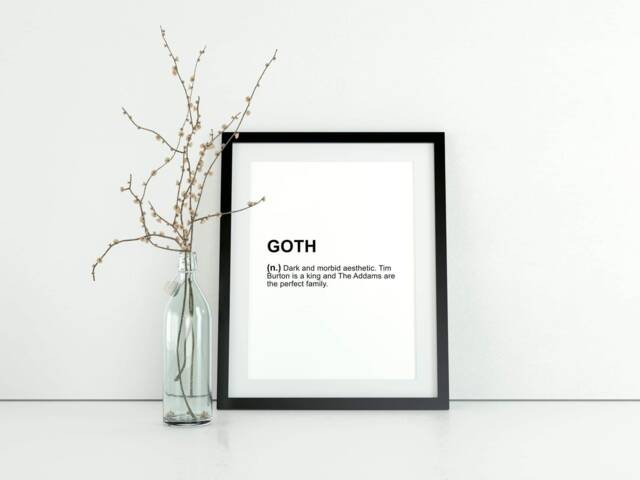 Goth Definition Art Print by Etsy | ufurnish.com