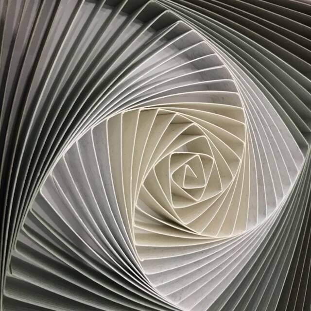 Abstract Quill Art Home Decor, Minimal Spiral & Square Design, 3D Wall ...