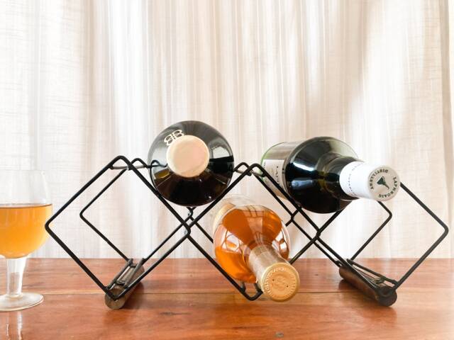 Solid Wood Wine Rack, Counter Top Stand, Christmas Gift, Anniversary ...