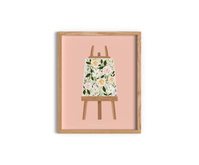 Easel Floral Print, Wall Art, Christian Bible Verse, Decor, Faith Jesus ...