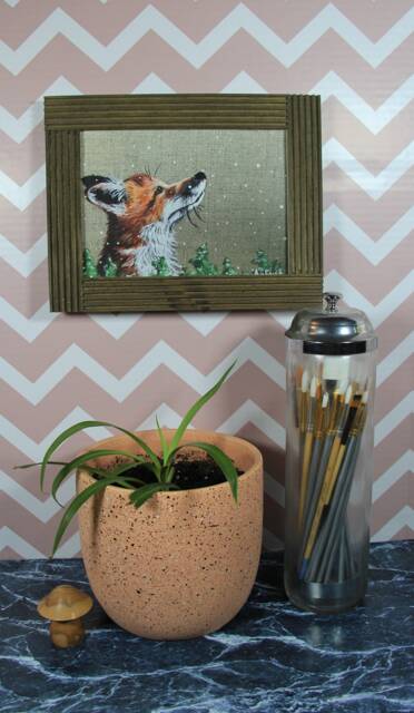 Burlap Fox Print by Etsy | ufurnish.com