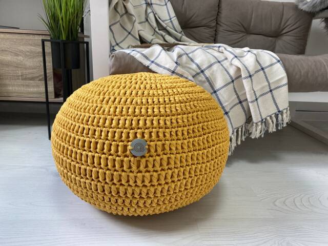 New Home Gift, Nursery Footstool, Large Round Ottoman, Christmas Gift ...