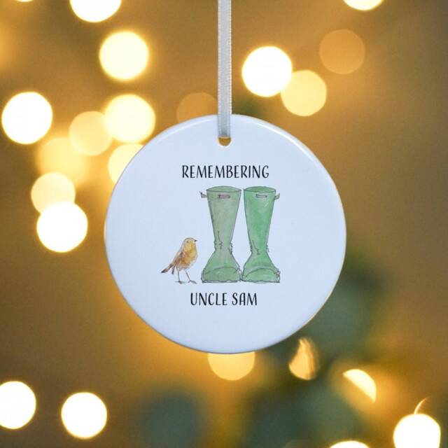 Remembering Robin Ceramic Christmas Tree Decoration by Etsy | ufurnish.com