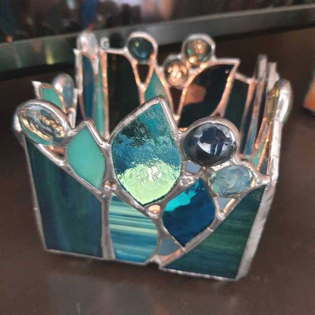 stained Glass Candleholder For Romantic Atmosphere. Perfect Gift Your ...